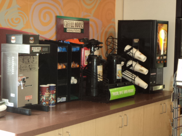 Coffee corner at General Store - Santee Lakes