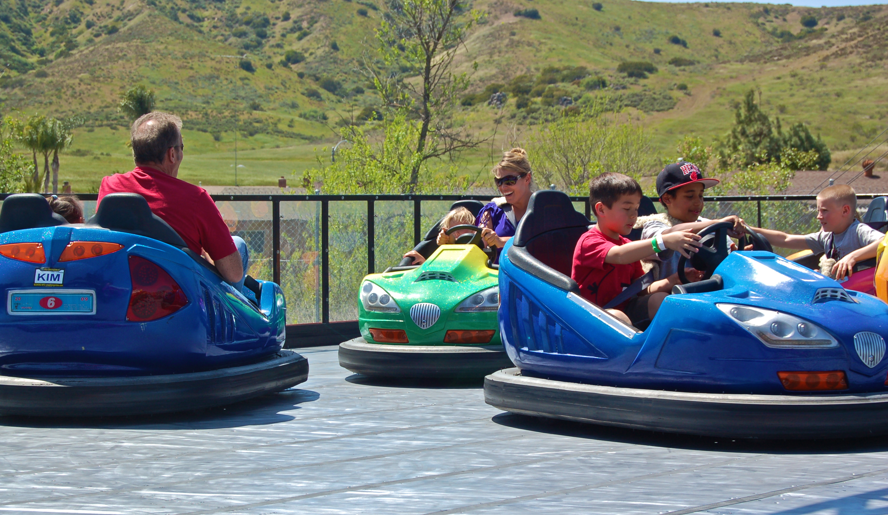 bumpercars at Santa - Santee Lakes