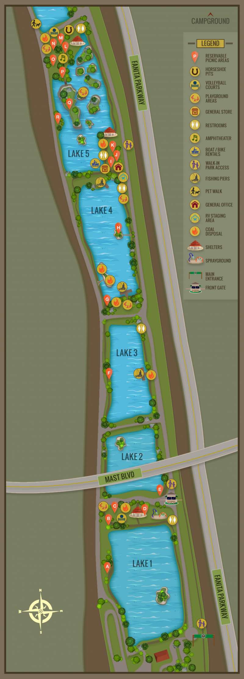 day-use-map - Santee Lakes